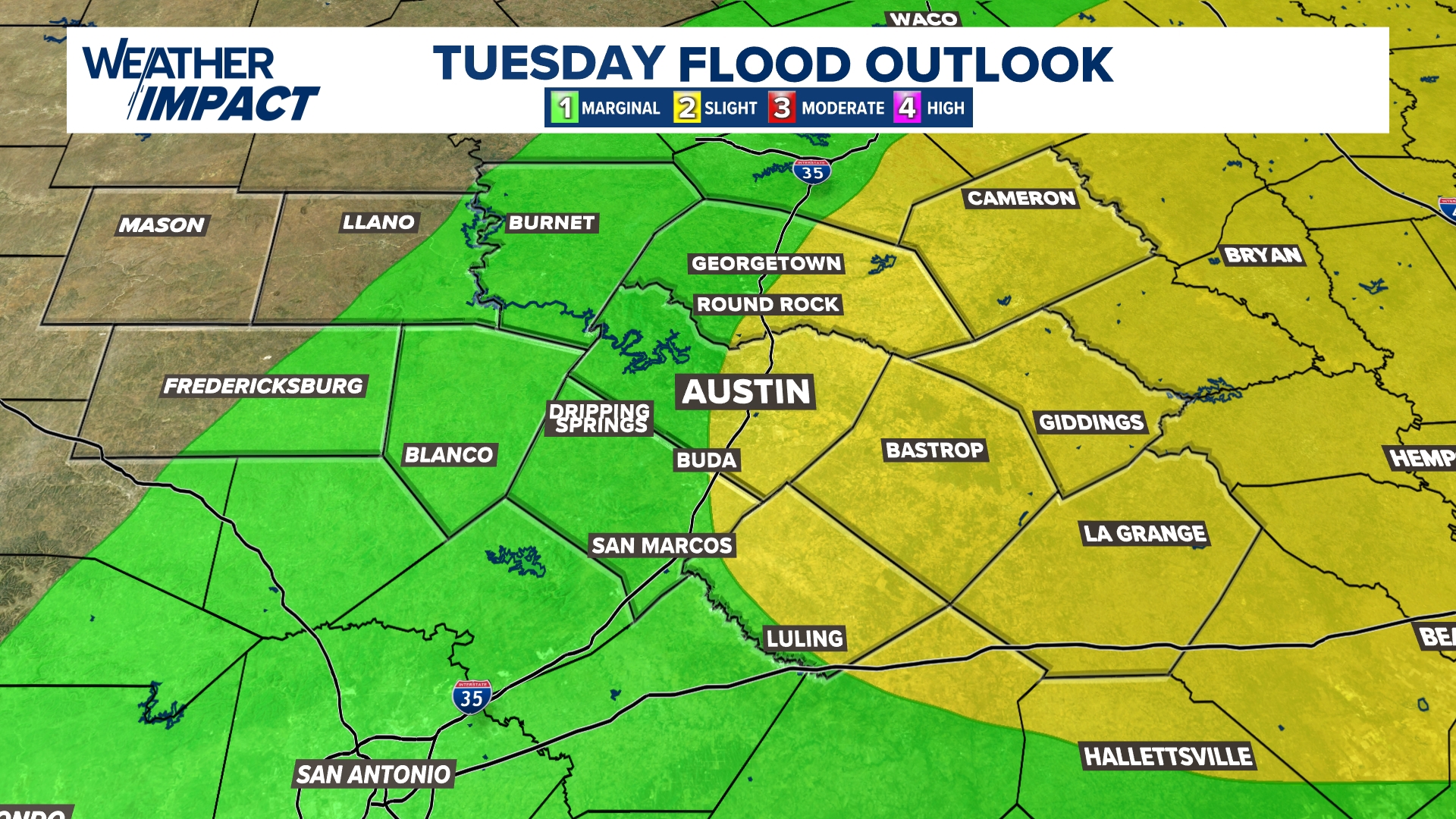 Austin-area weather: Rain and storms bring a wet spell to Central Texas ...