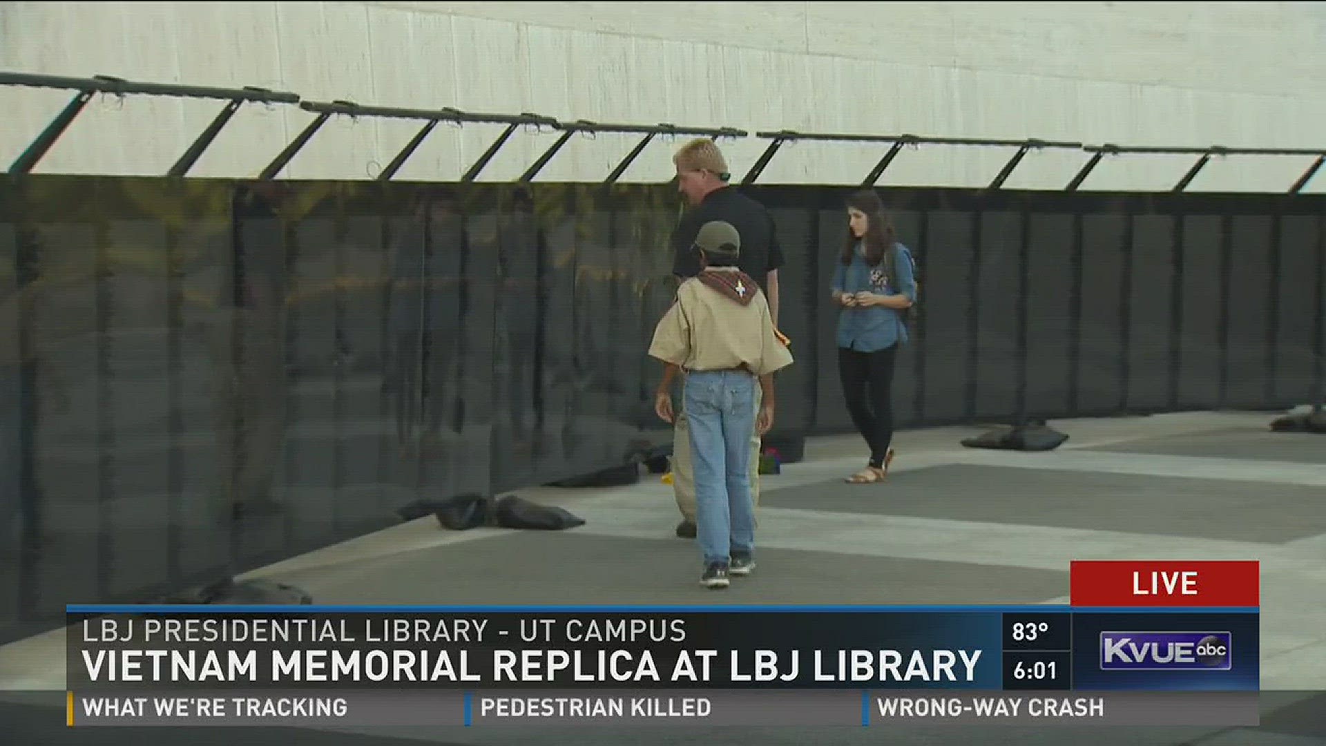 Vietnam Veterans Memorial Wall replica at LBJ Library | kvue.com
