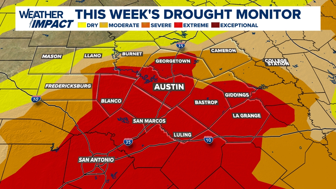 Central Texas drought intensifies as 'extreme' conditions expand across ...