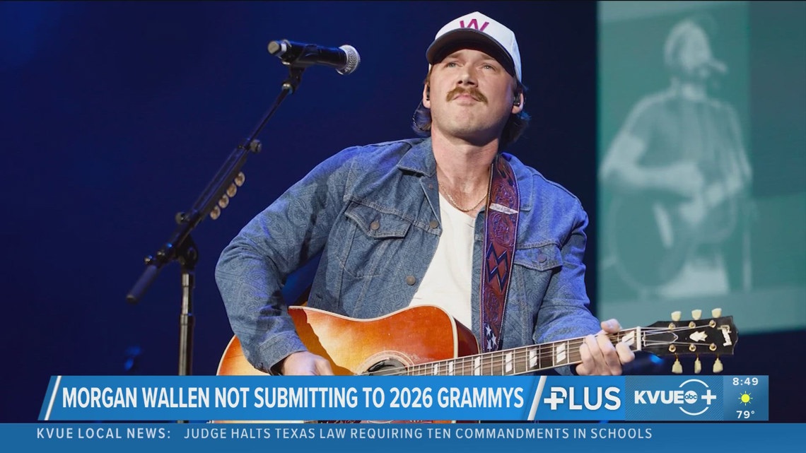 Country singer Morgan Wallen won't submit music for 2026 Grammy Awards ...