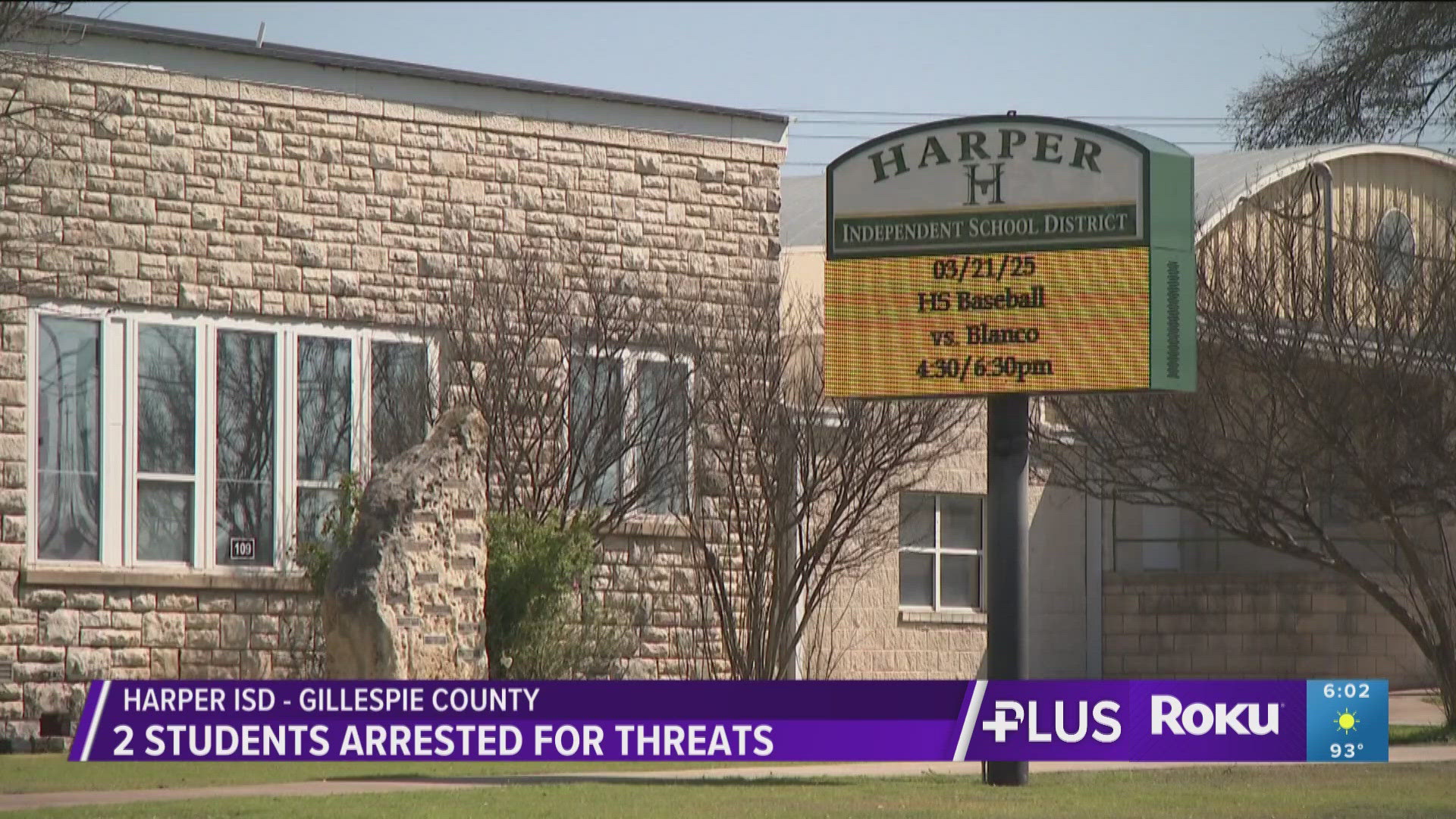 Gillespie County officials arrest 2 students for Harper High threat | kvue.com