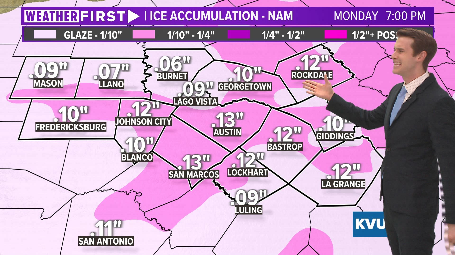 Latest: Wintry precipitation as arctic air descends on Central Texas ...