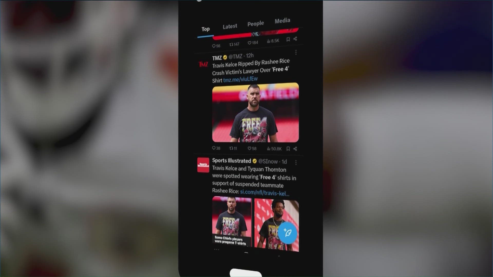 Travis Kelce wears 'Free 4' shirt supporting Kansas City Chiefs ...