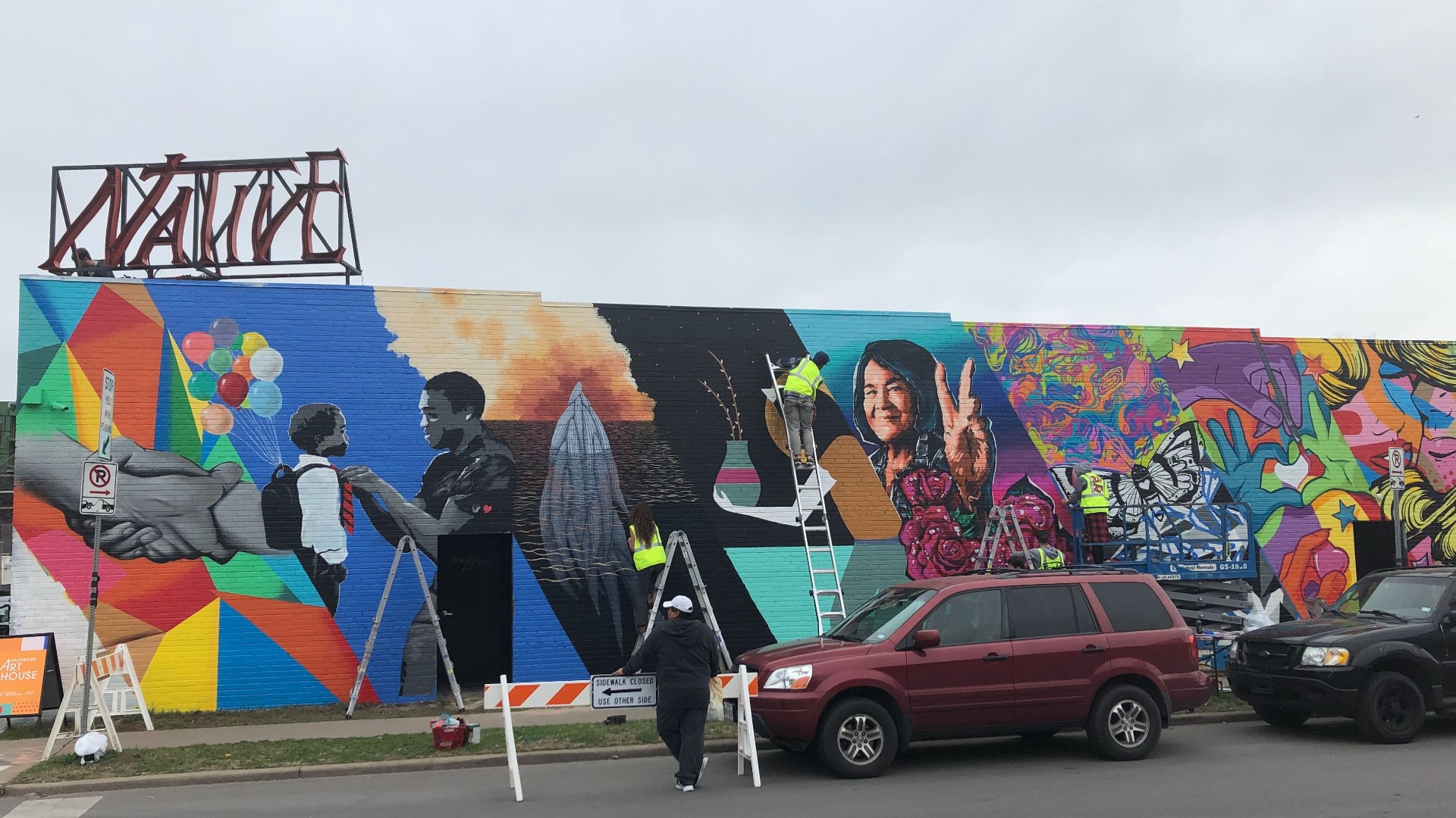 Mural created during SXSW 2019 to remain on Austin storefront long ...