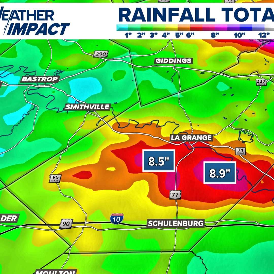 Central Texas rainfall totals: How much rain fell in the Austin area ...