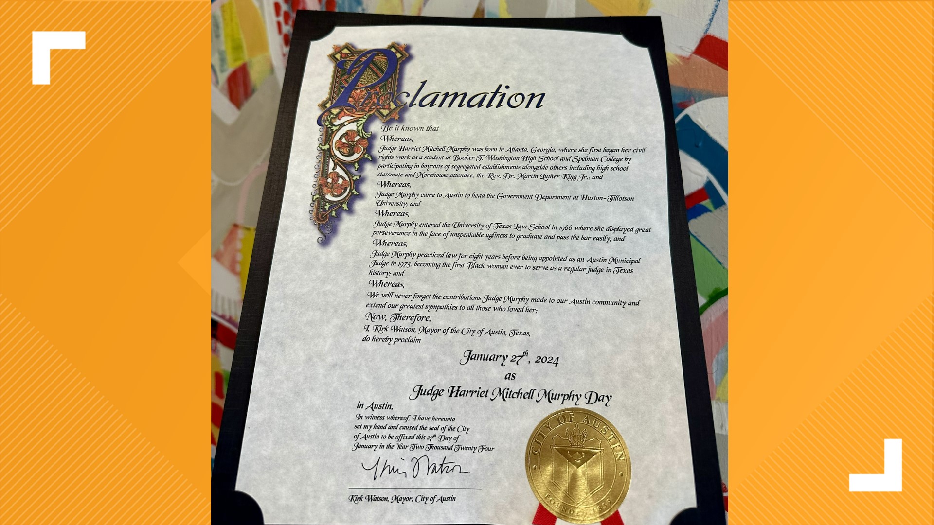 Judge Hariett Mitchell Murphy to be honored in Travis County | kvue.com