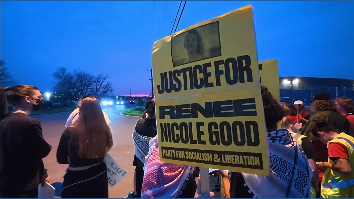 Austin-area community group gathers dozens of protesters for ...