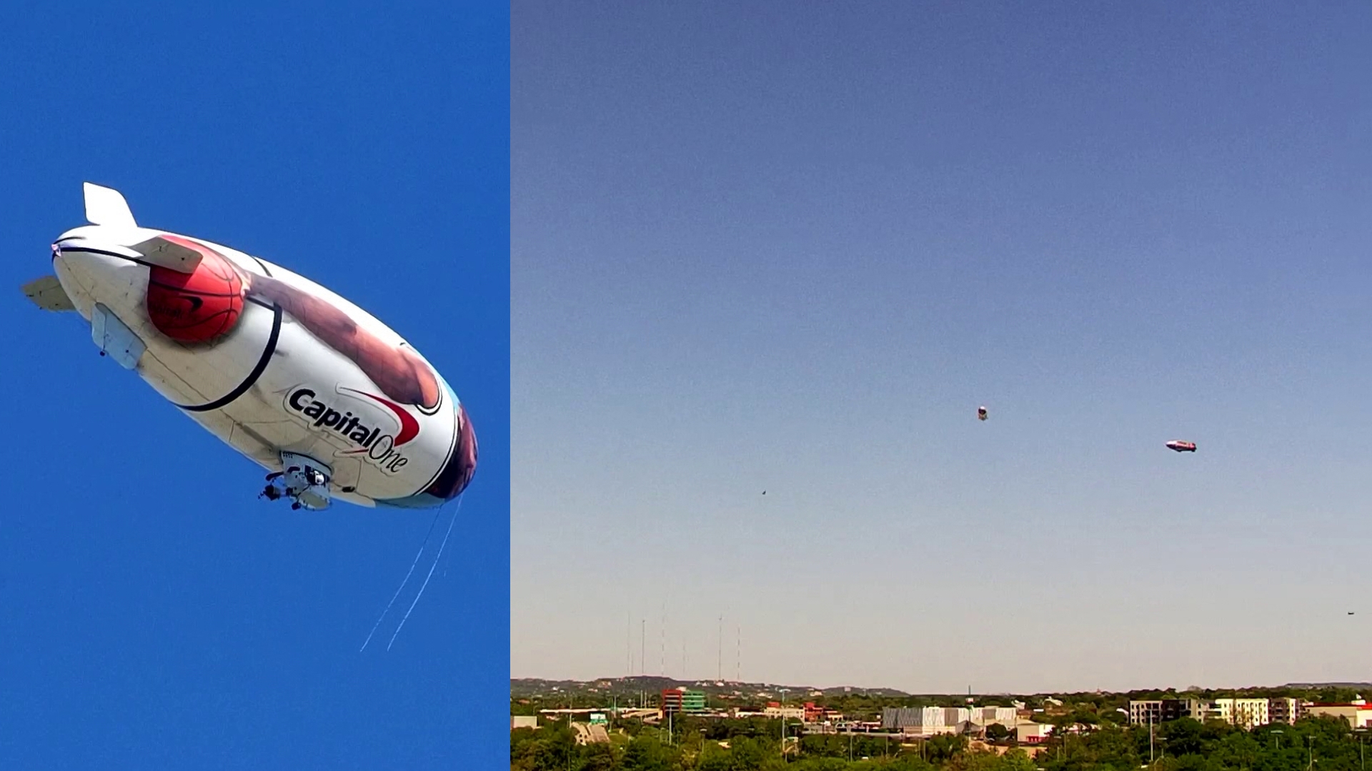 Did you see them? Two blimps flying over Austin spark some questions ...