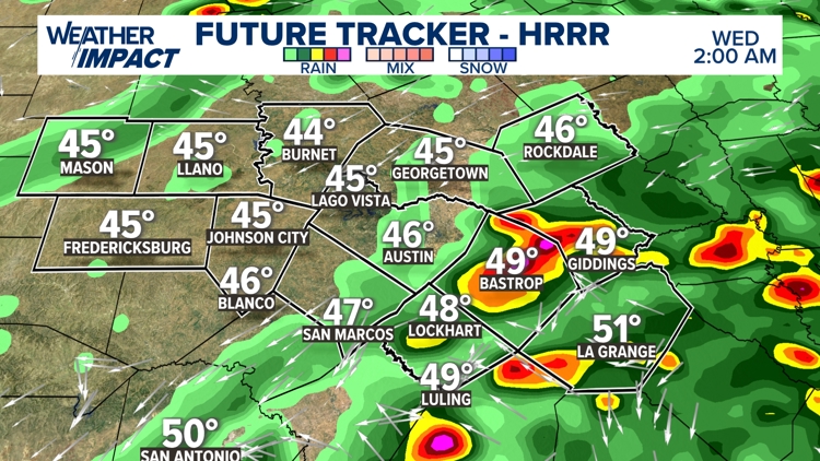 Austin-area weather: Rain and storms bring a wet spell to Central Texas ...