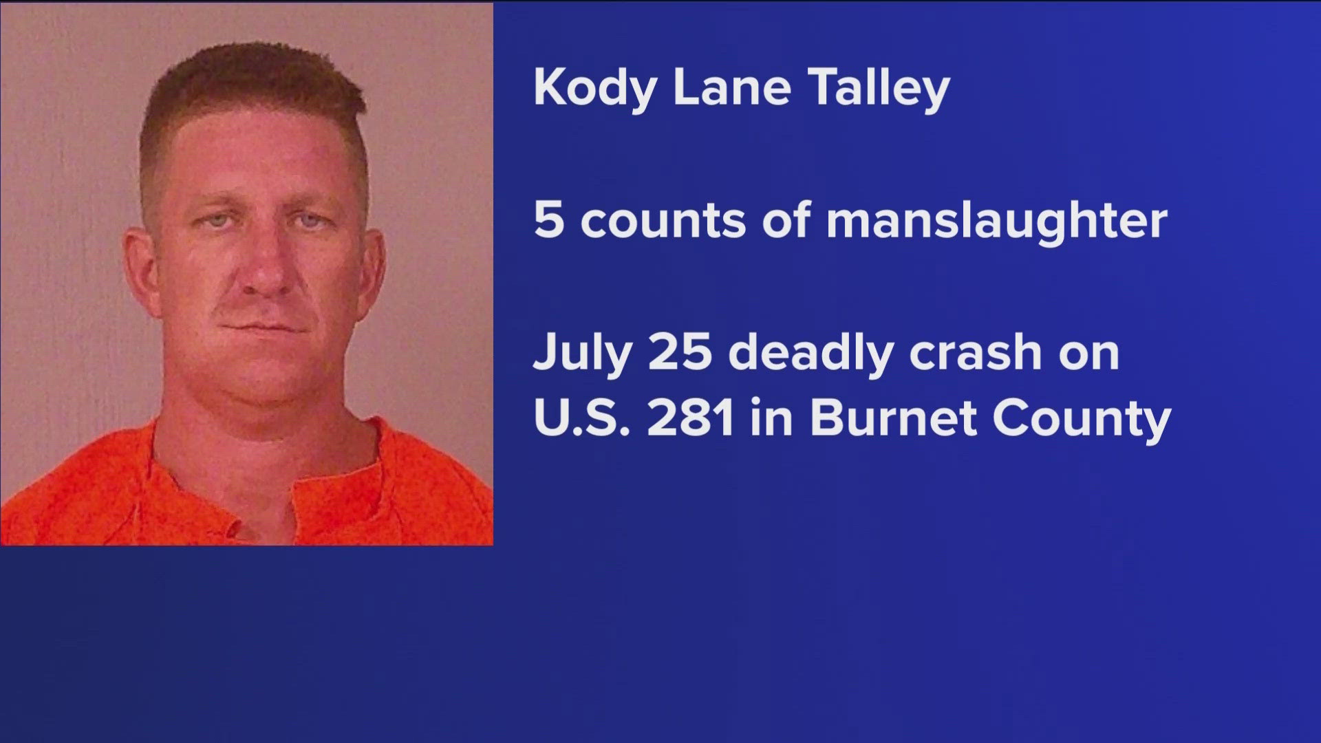 Man arrested after Burnet County crash that killed 5 | kvue.com