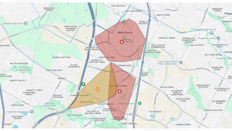 Power outage in North Austin leaves thousands without power Friday ...