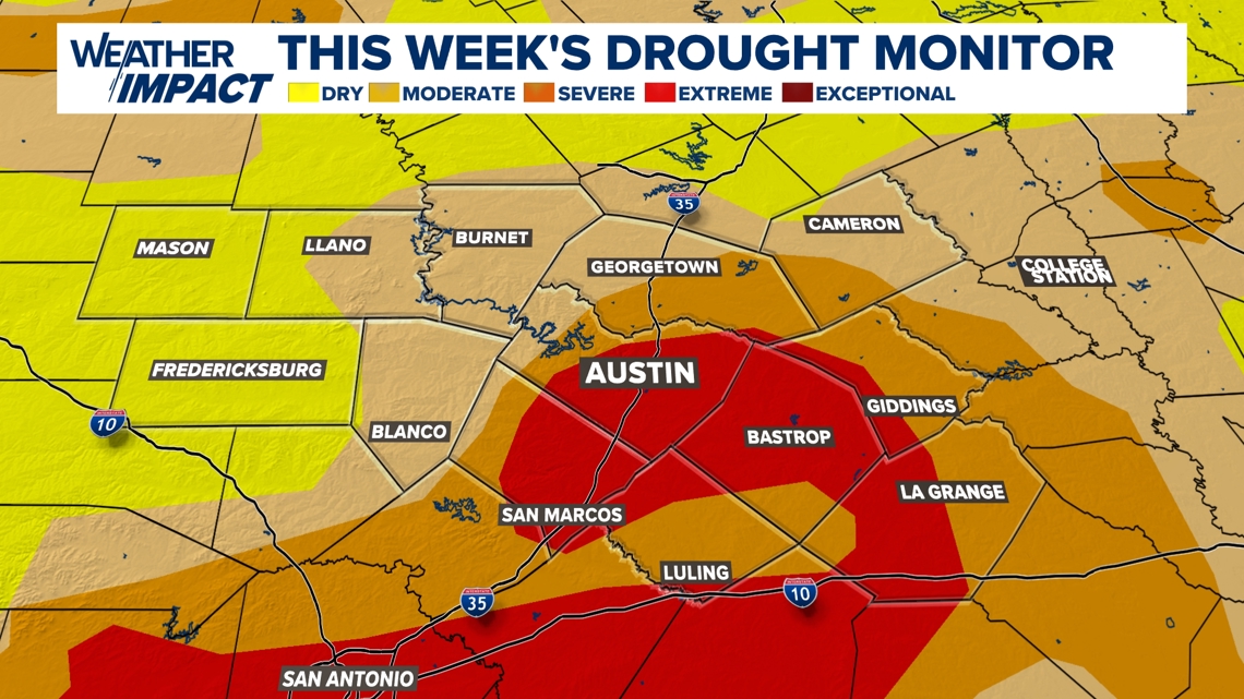 Extreme drought grips Central Texas as rain brings hope of relief ...