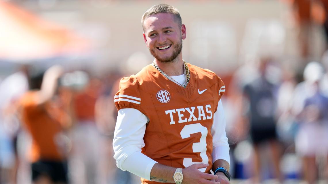 Quinn Ewers on track to return as QB1 for Texas vs. Oklahoma game | kvue.com