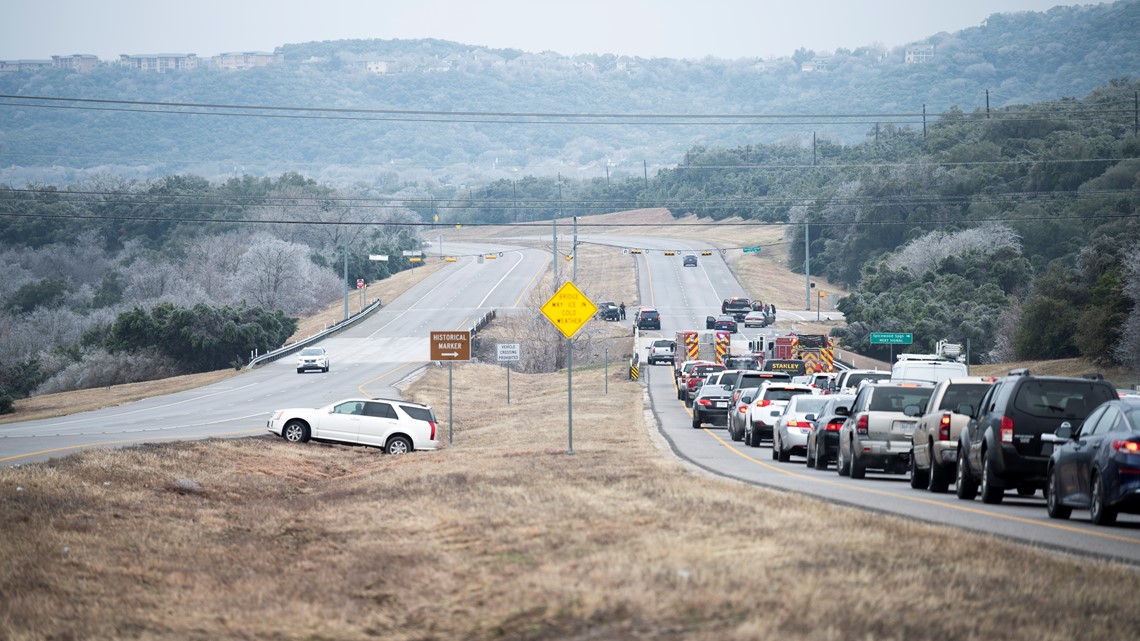 Icy road conditions in Austin area causing road closures | kvue.com