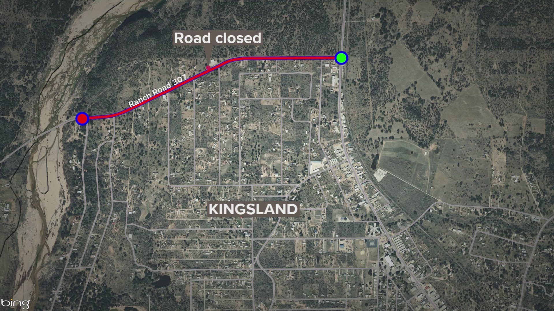 Flood damage causes Kingsland road closure in Llano County | kvue.com