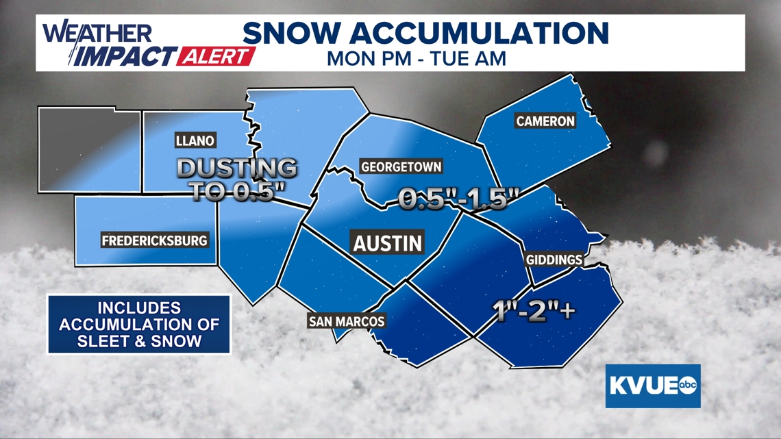 Will it snow in Austin? Winter Storm Warning issued: Latest forecast ...