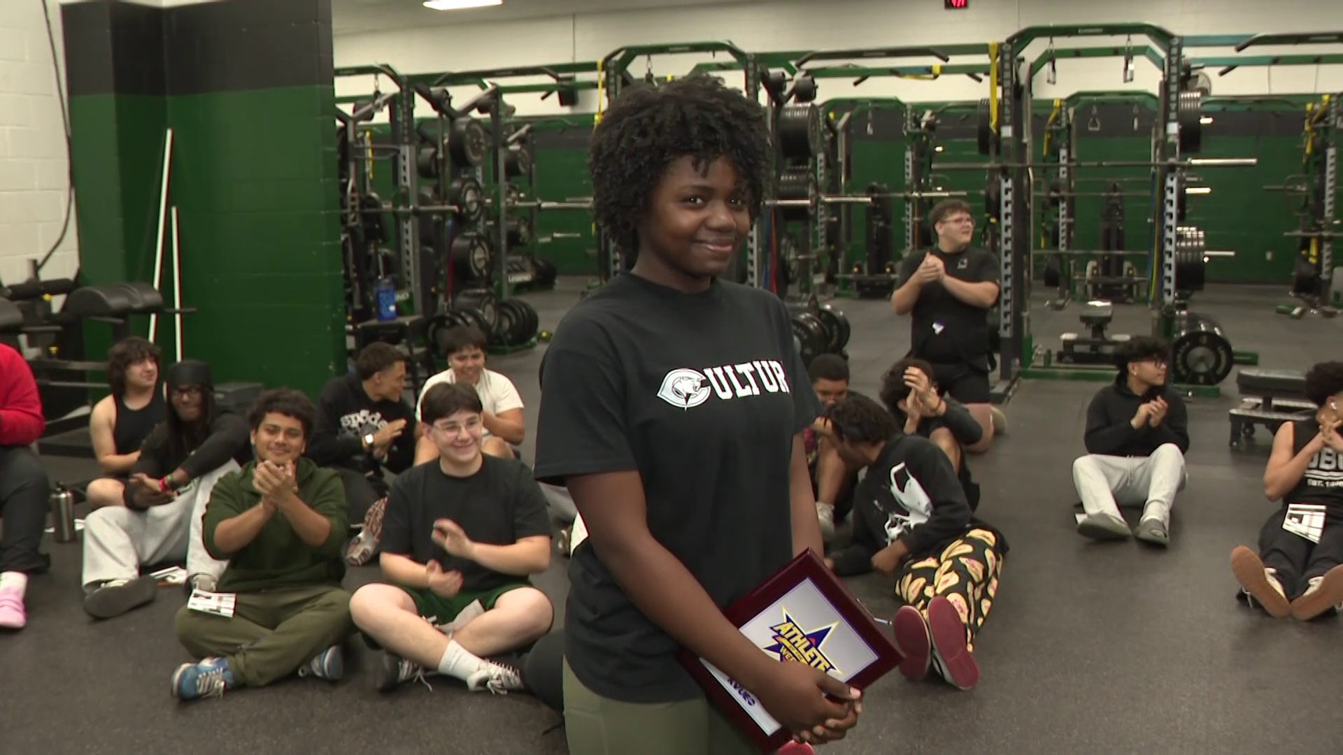 Zilda Tchuitcham, Connally power lifting | Athlete of the Week | kvue.com