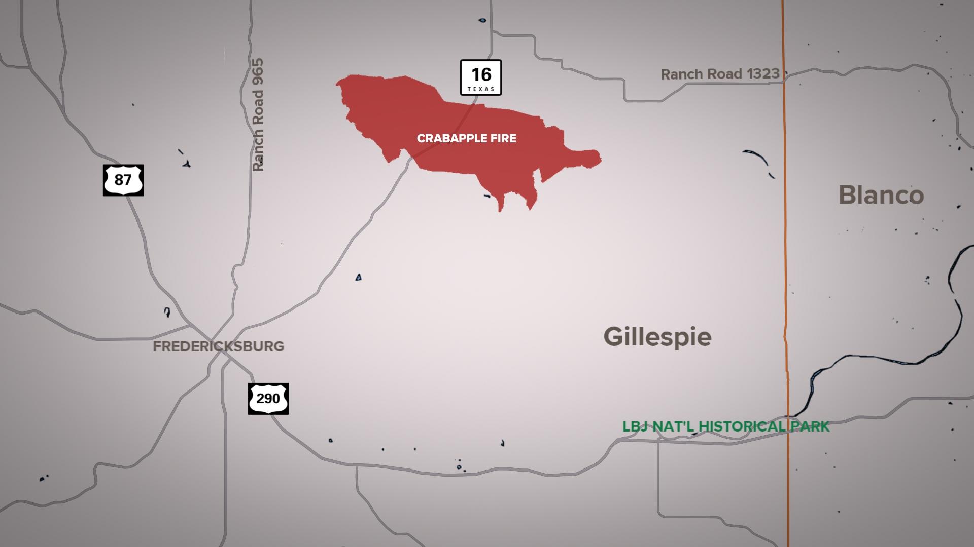 Crews battle massive Crabapple Fire in Gillespie County, Texas | kvue.com