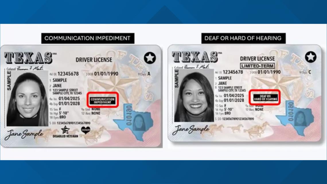 Texas DPS adds option to list hearing impairment, communication ...