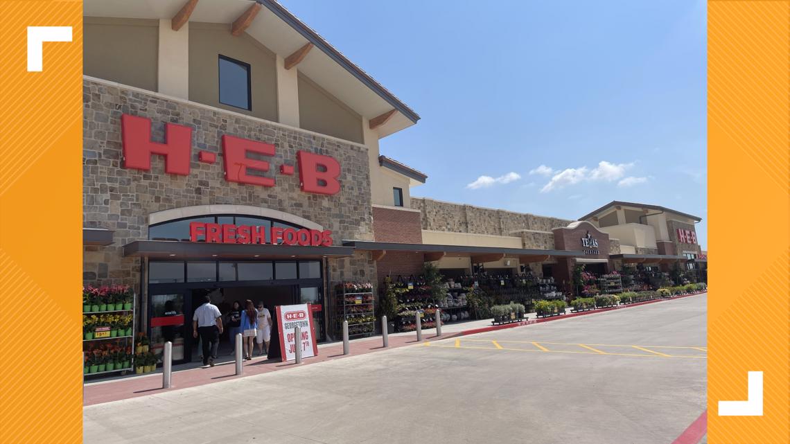 H-E-B in Georgetown's Wolf Lakes Village set to open Wednesday | kvue.com