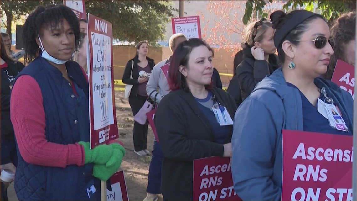 Ascension Seton nurses rally for change to staffing, AI and more | kvue.com