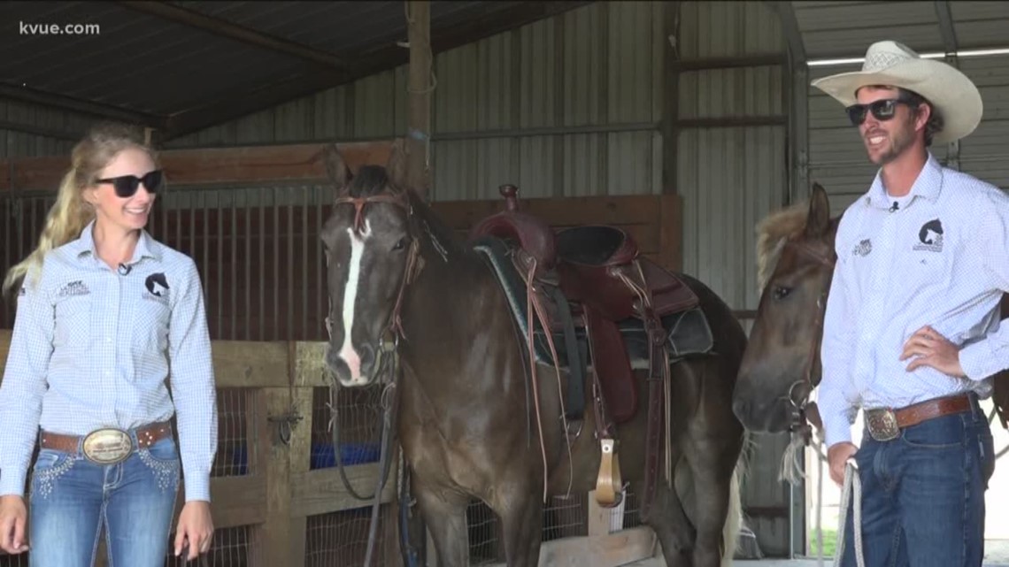 Central Texas couple training wild mustangs for competition that finds ...