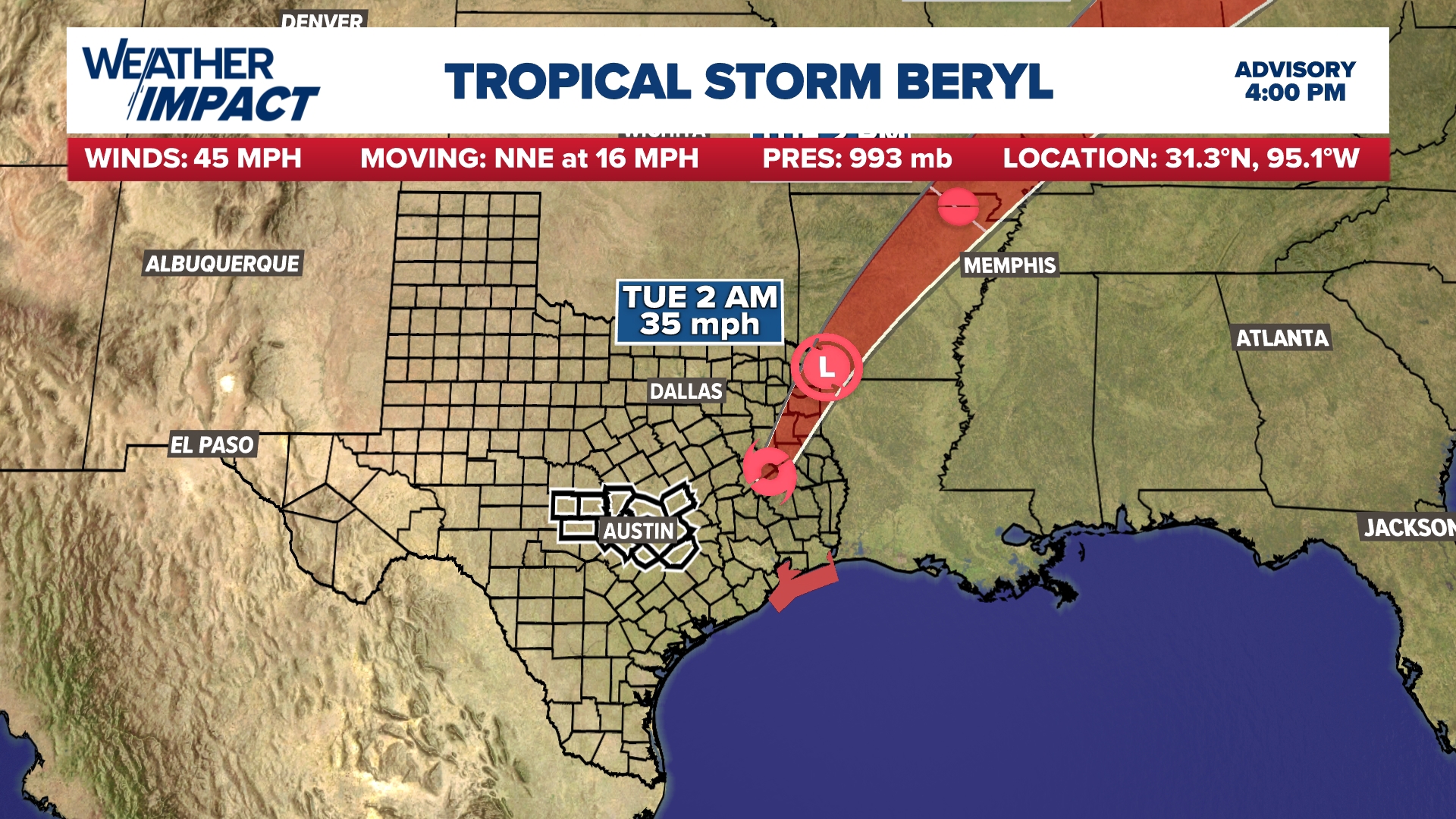 Austin weather: Beryl moves away from Central Texas | kvue.com