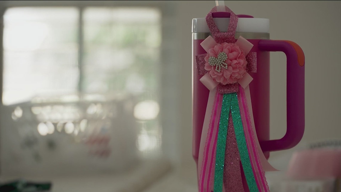 Texas woman makes Stanley cup homecoming mums | kvue.com