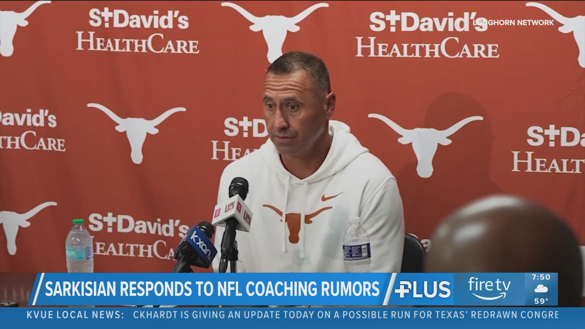 Texas coach Steve Sarkisian squashes 'ridiculous' rumor that he's ...