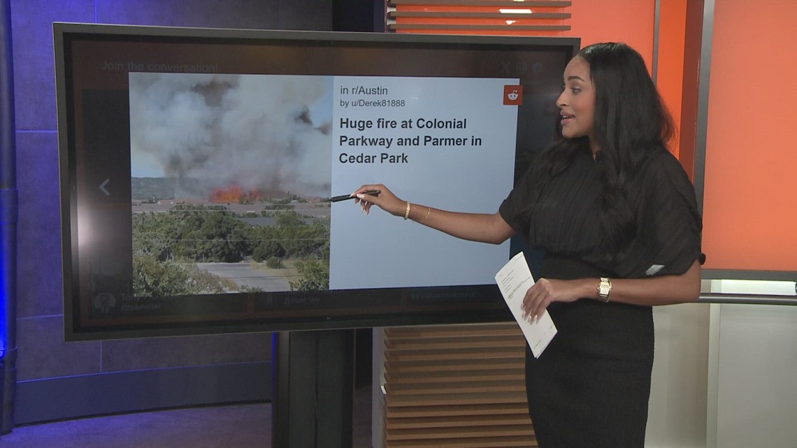 Witnesses share photos, video of Parmer Lane Fire in Cedar Park | kvue.com