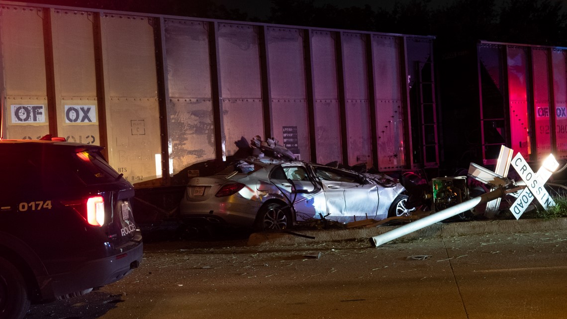 'Suspected drunk driver' collides with train following police chase | kvue.com