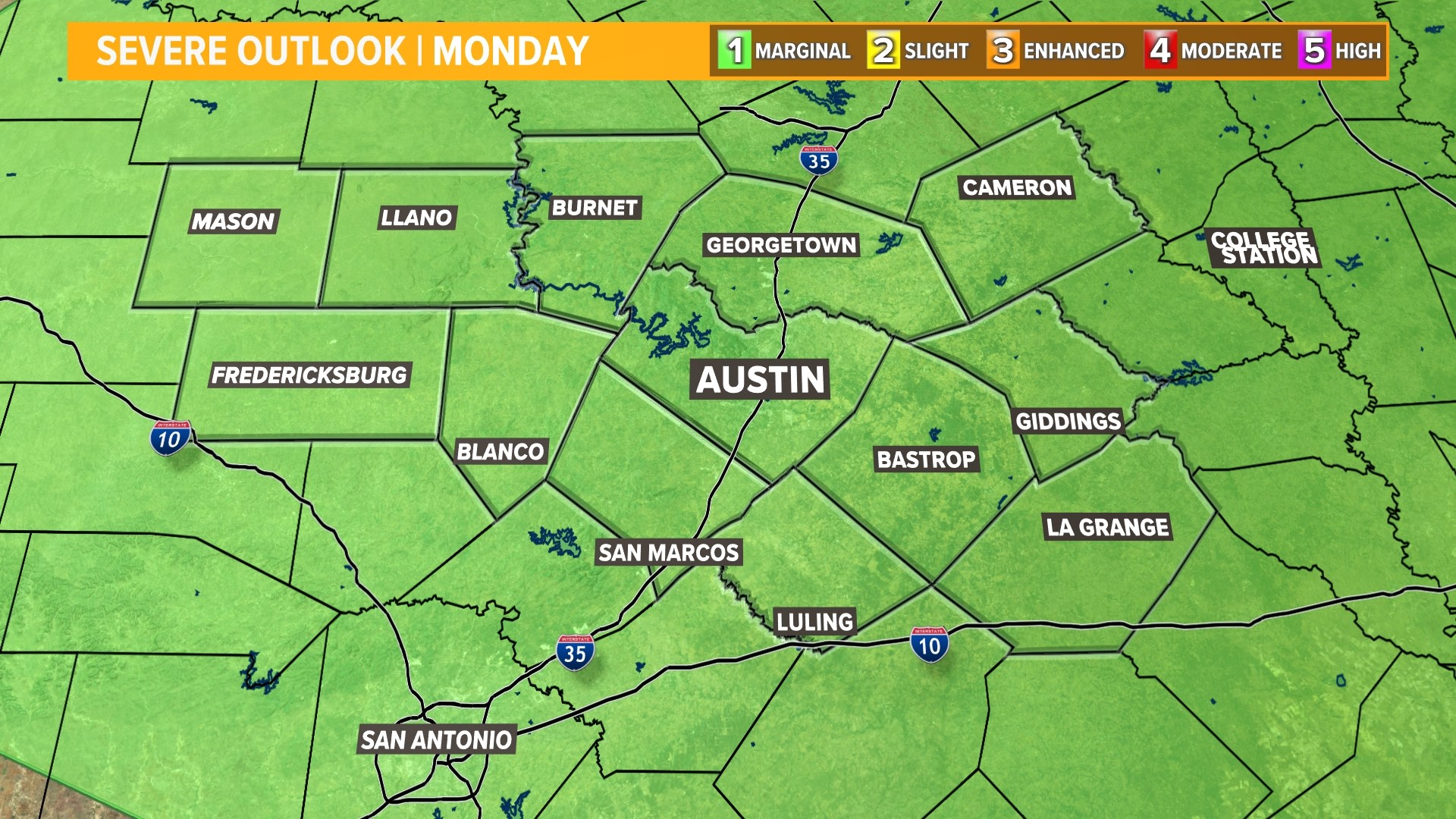 Austin Weather: Tracking Monday storm chances | kvue.com