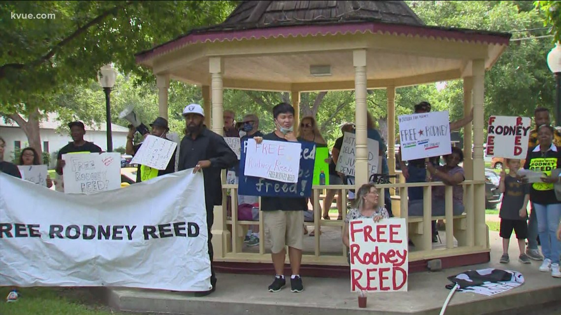 Rodney Reed calls into rally from jail ahead of appeal hearing ...