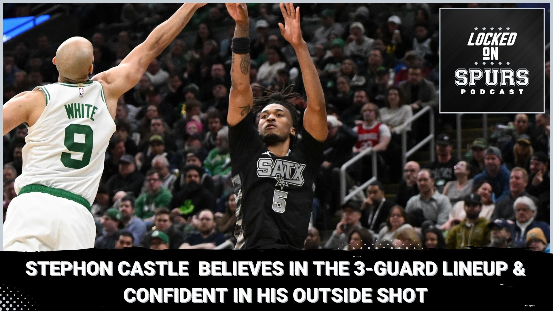 San Antonio Spurs' Stephon Castle weighs in on the 3-guard lineup, his ...