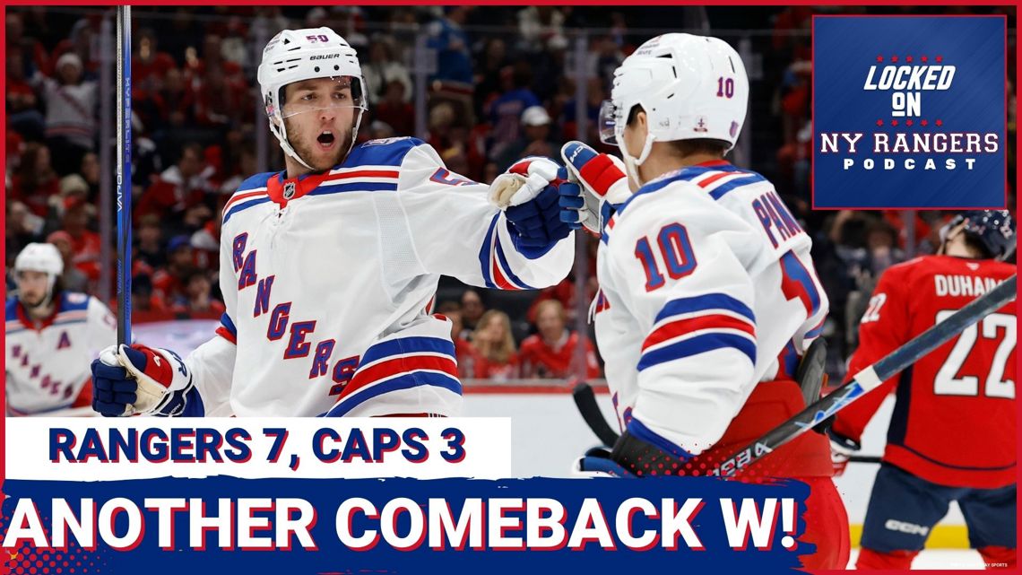 Rangers score FIVE GOALS in third period! Blueshirts head into break ...