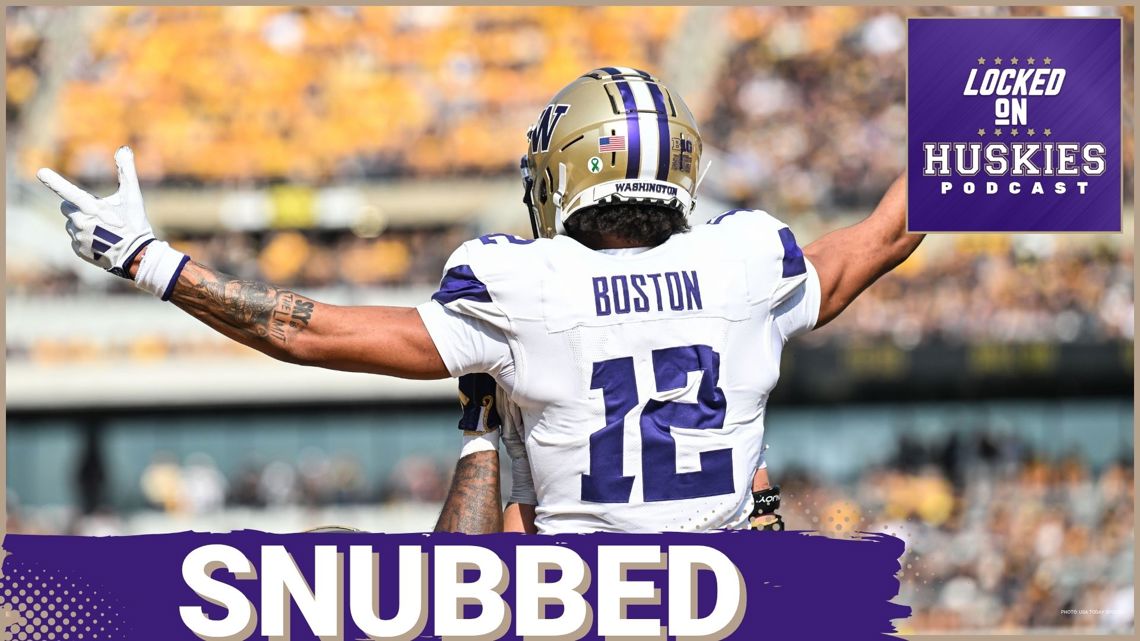 Big Ten SNUBS Washington Huskies Stars Denzel Boston And Jonah Coleman ...