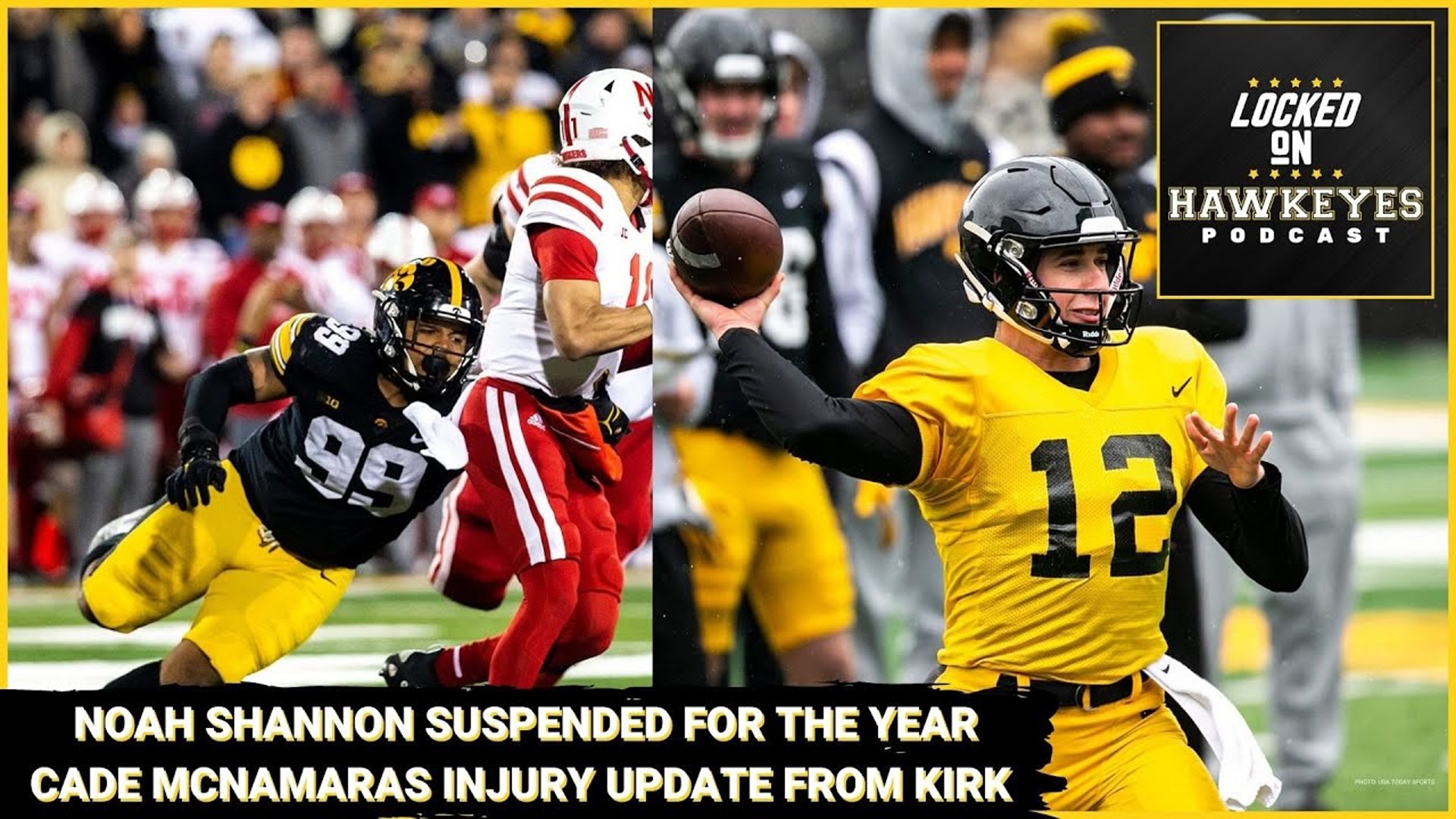 Iowa Football: Noah Shannon suspended for season, Cade McNamara injury ...