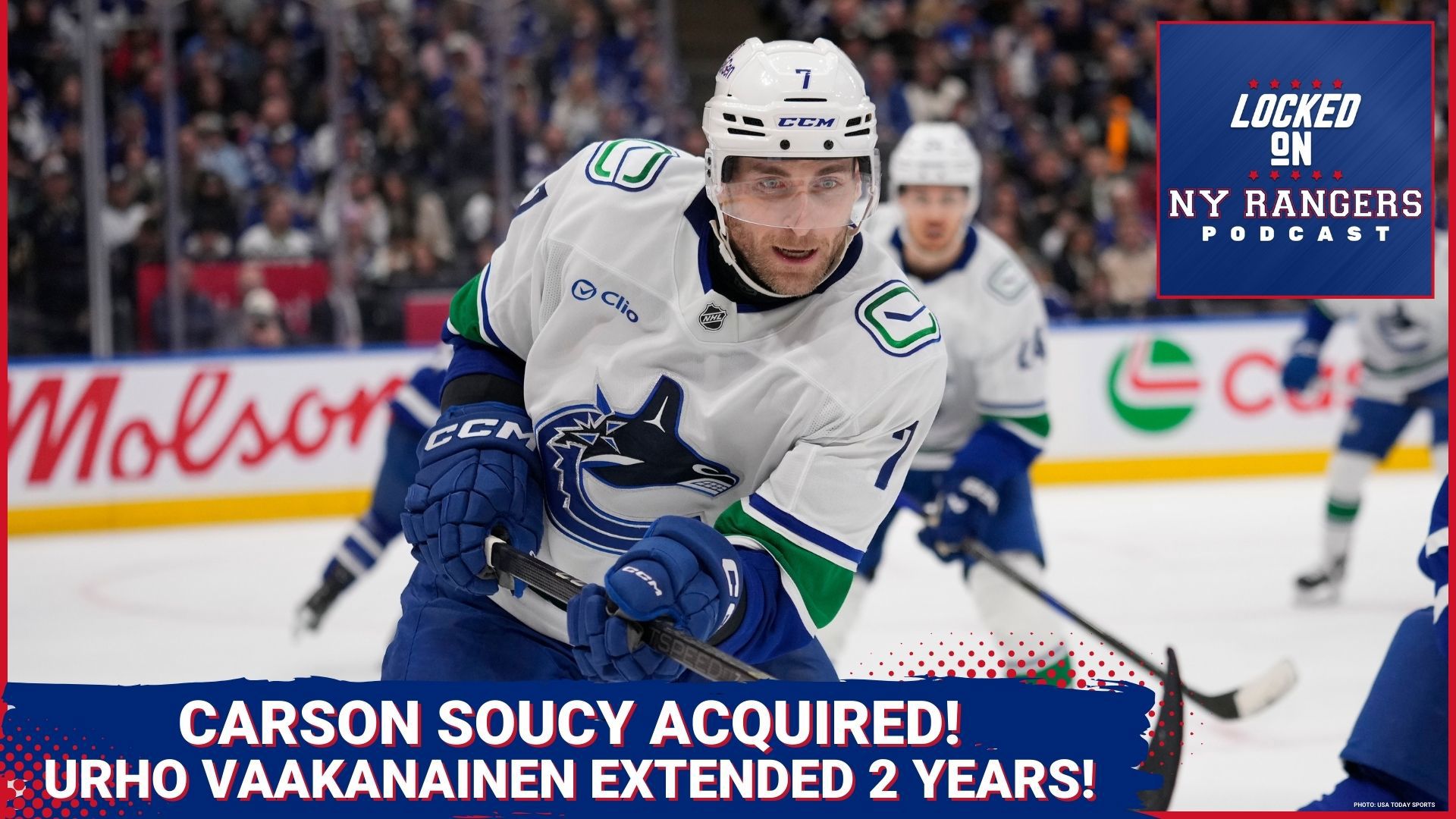 Rangers TRADE for Carson Soucy! Urho Vaakanainen extended two years ...