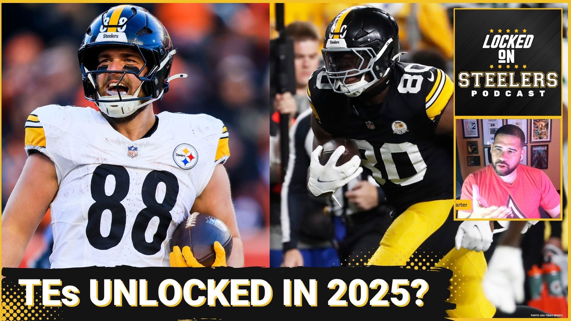 Steelers' Pat Freiermuth, Darnell Washington to Get Biggest Roles Yest in 2025 | Jaylen Warren ...