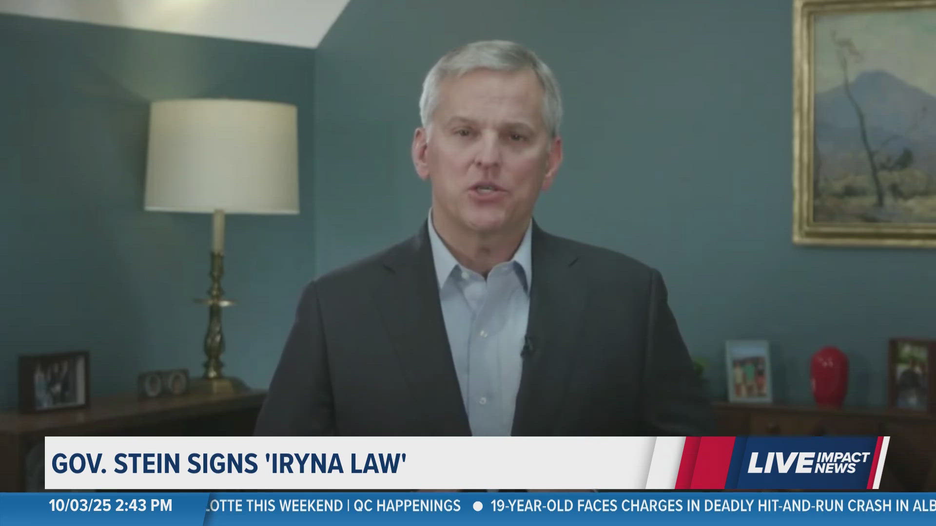 'Iryna's Law': Stein signs criminal justice legislation after Charlotte ...