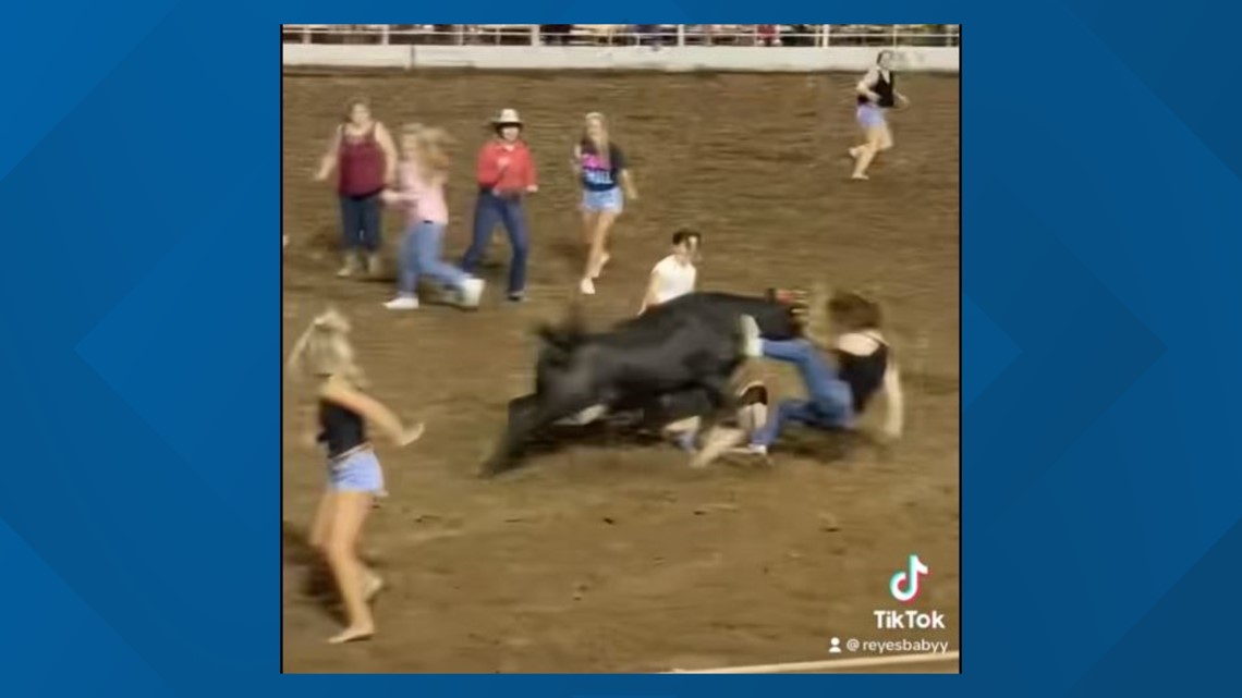 Bull knocks over women at Johnson County rodeo | kvue.com