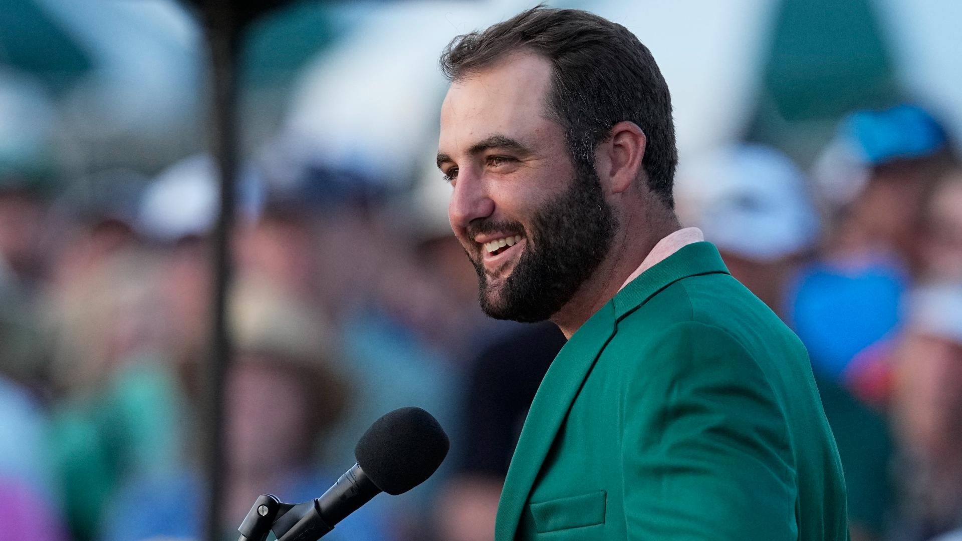 Scottie Scheffler enjoys practice round with his mom at the Masters ...