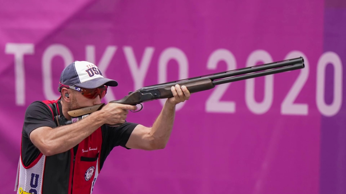 North Texas father wins gold in skeet shooting at Olympics | kvue.com