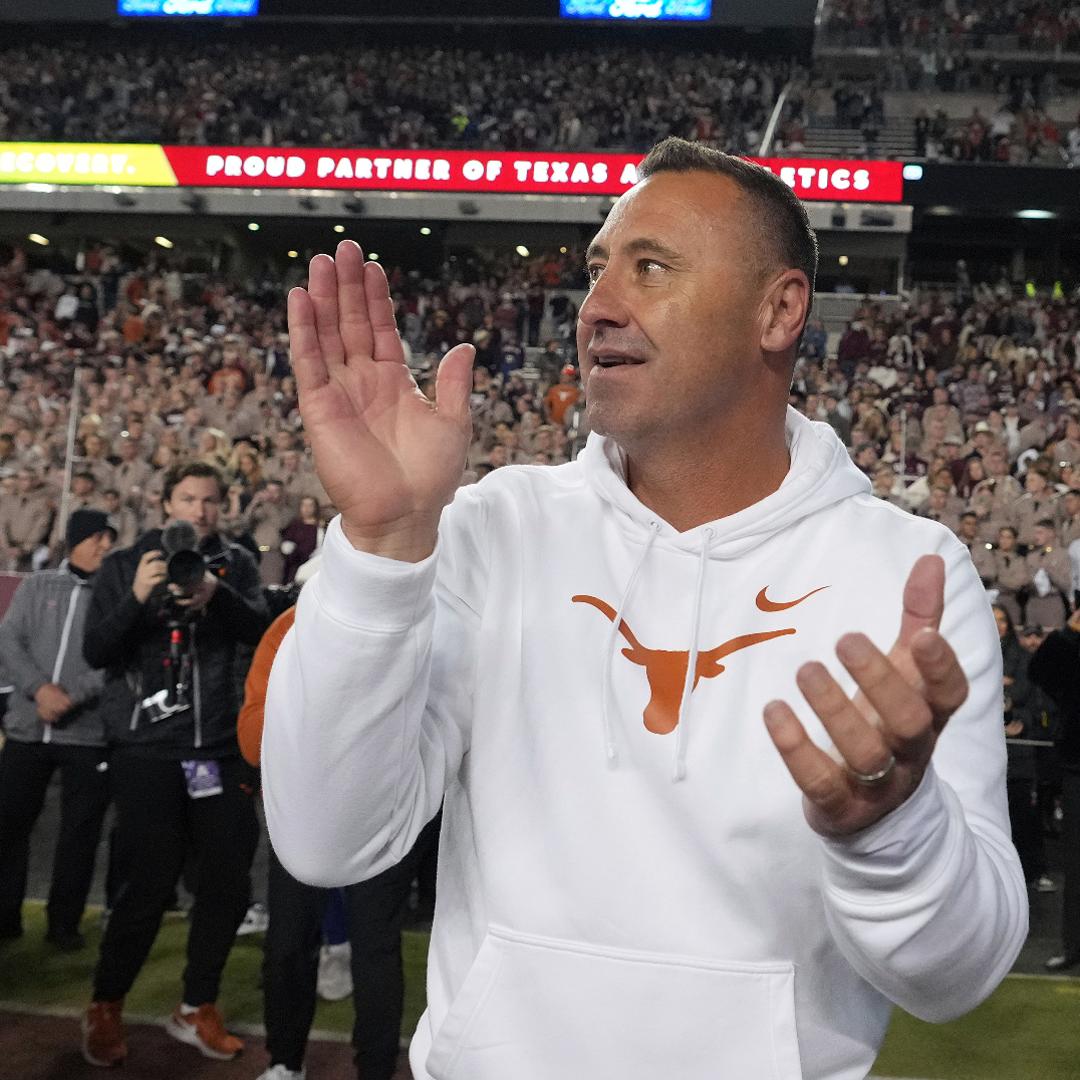 Steve Sarkisian walks out to Aggie War Hymn at SEC Media Days | kvue.com