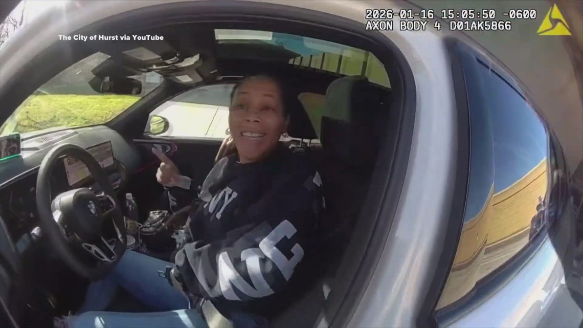 'Brutal, unprovoked attack' | Woman seen in viral Hurst traffic stop ...