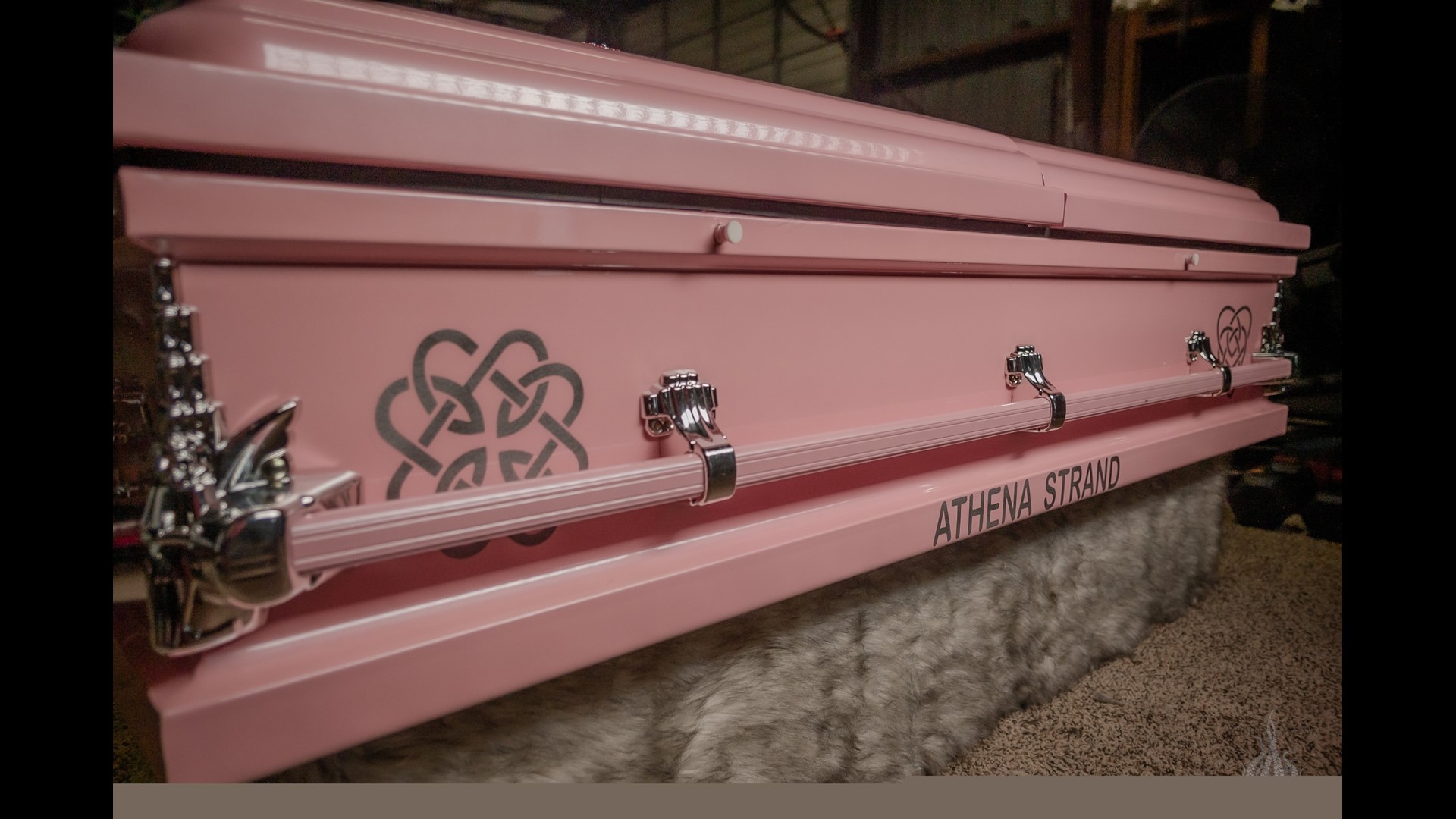 Athena Strand's funeral service included a custom pink casket | kvue.com