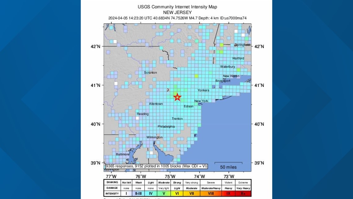 Earthquake in northern New Jersey felt in Connecticut | kvue.com