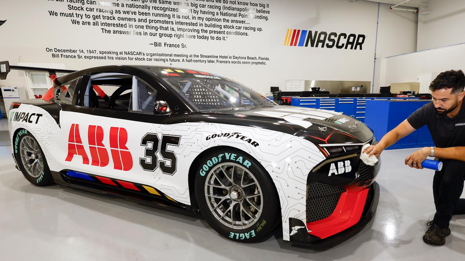 NASCAR unveils first electric racecar | kvue.com