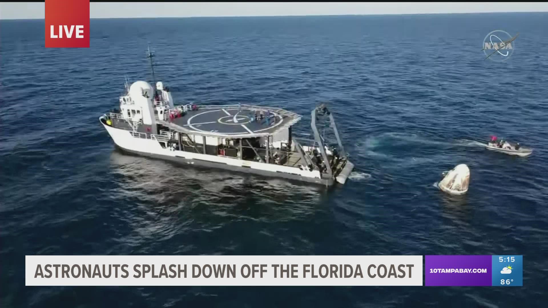 Astronauts return back to Earth after half-year away at ISS | kvue.com